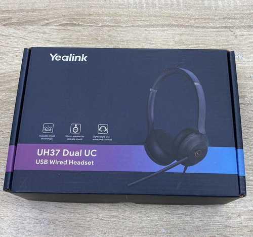 Гарнитура головная Yealink UH37 Dual UC