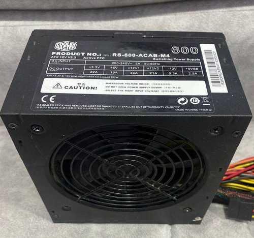 Блок питания Cooler Master 600W