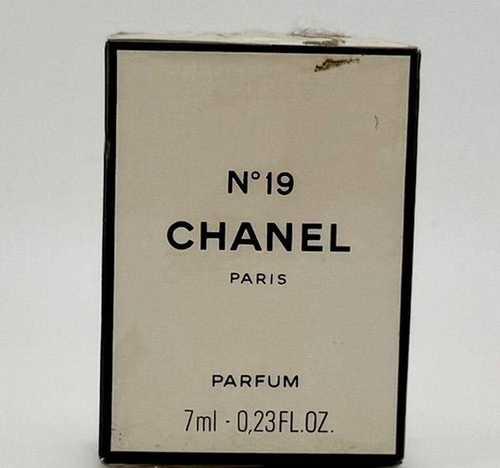 Chanel но 19 дуxи 7 мл винтаж слюда 1970е