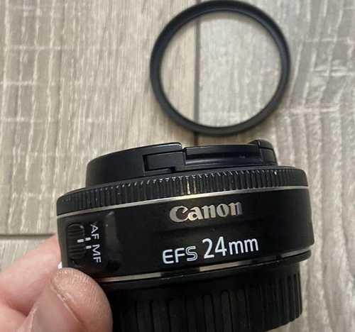 Объектив Canon efs 24 mm f 2.8 stm