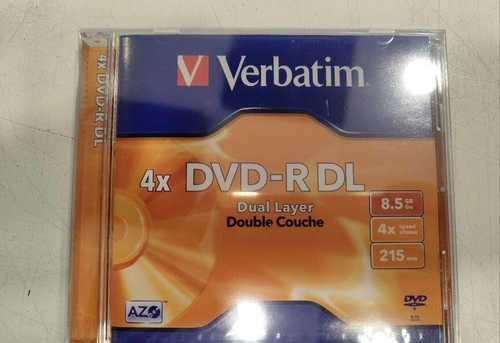 Диски DVD-R DL 4x Verbatim 8,5Gb 5шт