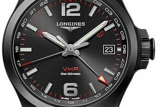 Мужские часы Longines Conquest VHP Black GMT 41мм