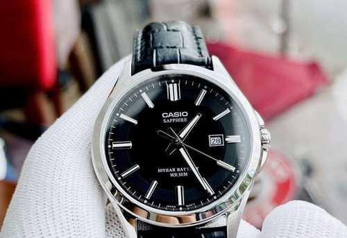 Новые часы casio с сапфировым стеклом MTS-100L-1A