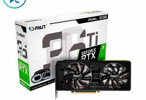 Видеокарта RTX3060Ti 8GB Palit Dual OC NE6306TS19P