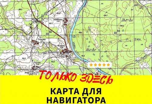 Карта Ростовская область, Волгодонск для навигатор