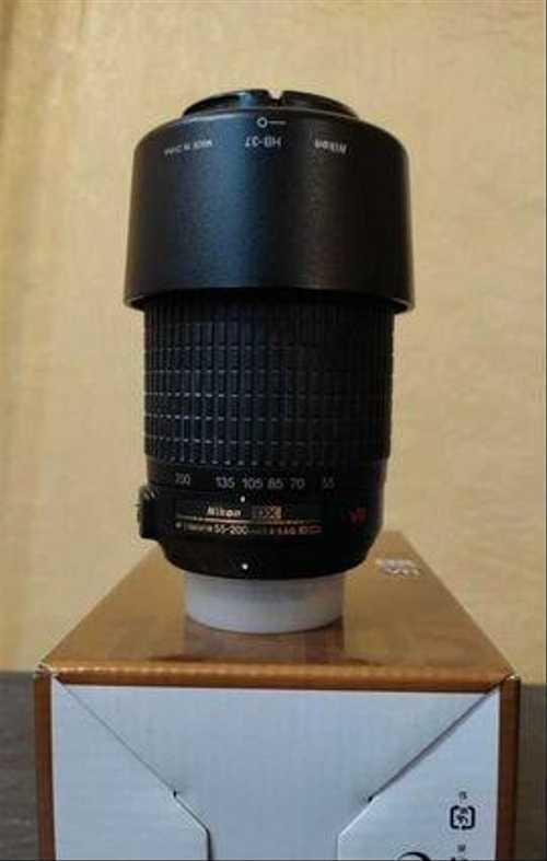 Объектив nikonAF-S DX nikkor 55-200mm f/4.5-5.6G E