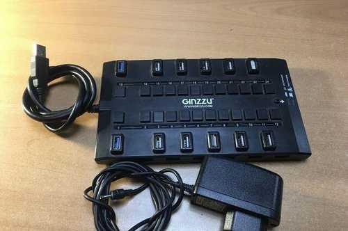 USB хаб Ginzzu v3.0/2.0 GR-328UA