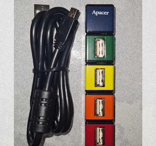 Разветвитель USB-Hub (концентратор, ) Apacer