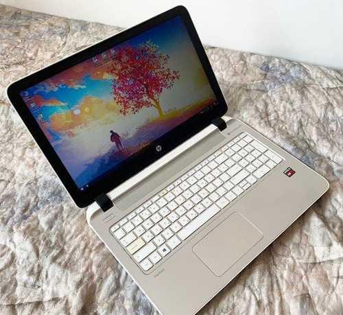 Белоснежный ноутбук HP Pavilion 4 Ядра / 8GB / SSD