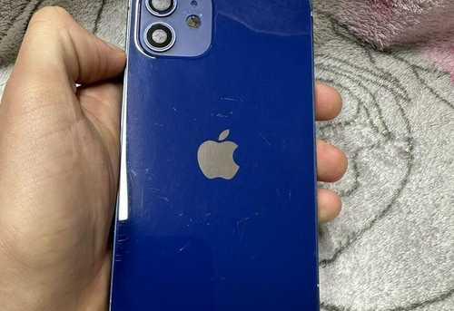 Корпус синий iPhone 12