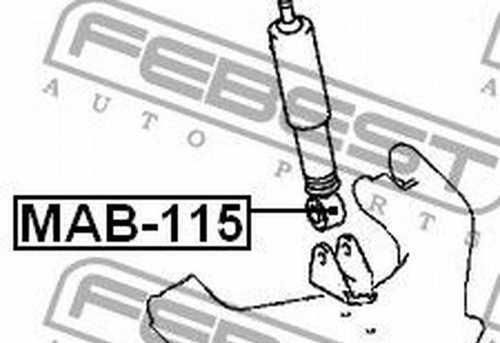 Сайлентблок переднего амортизатора