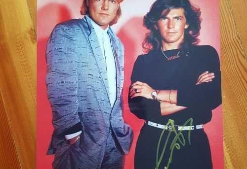 Автограф Modern Talking / Thomas Anders 30см /45см