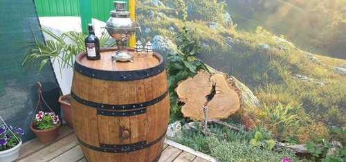 Бочка из дерева мини бар для пиратских вечеринок