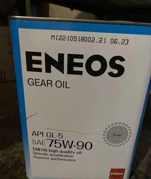 Масло трансмиссионное Eneos Gear Oil GL-5 75w90, 4