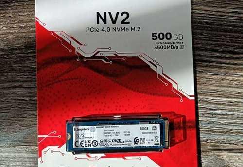 Новый SSD Kingston nv2 500 Gb