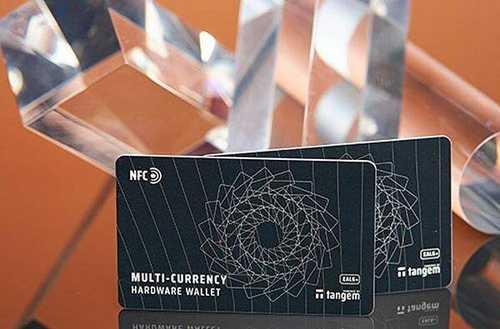 Криптовалютный кошелек wallet набор из 2 карт tang