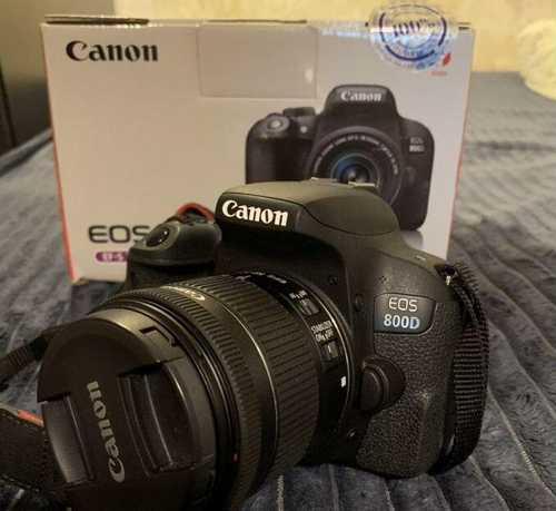 Зеркальный фотоаппарат canon 800d kit