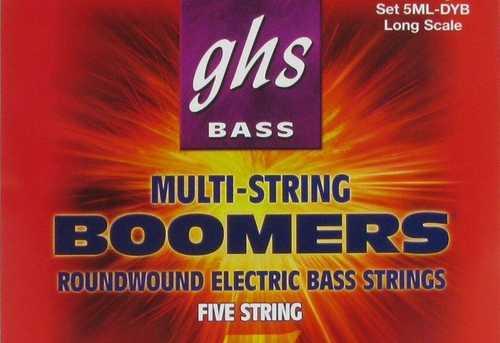 Струны для бас-гитары GHS Strings 5ML-DYB