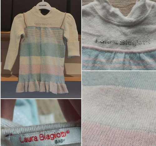 Платье-свитер laura biagiotti от 1 года до 4 лет
