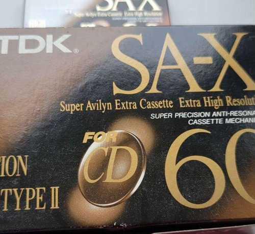 Аудиокассеты запечатанные Tdk Sa-X хром 9шт