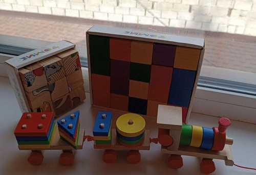 Развивающие деревянные игрушки пакетом
