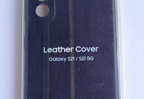 Чехол для Samsung Galaxy S21 Leather Cover Black E