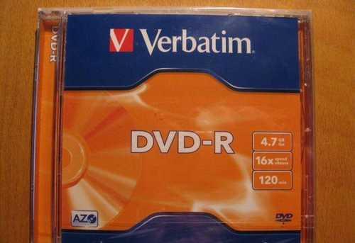 Диск DVD-R Verbatim 4,7 Gb 3-и шт., +RW 2-е шт