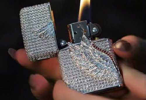 Зажигалка zippo серебро подарочный набор