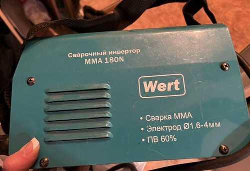 Сварочный инвертор Wert MMA 180N