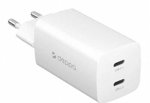 Сетевое зарядное устройство Deppa USB-C + USB-С, P