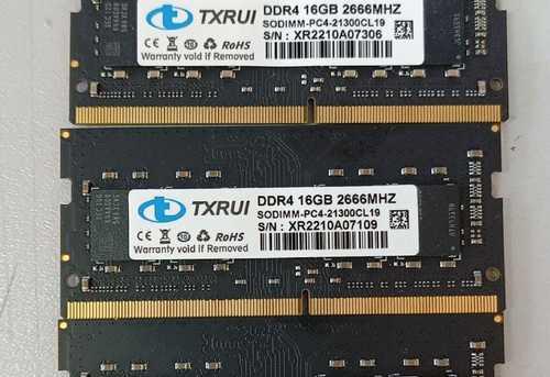 So-dimm txrui DDR4 16Gb 2666MHz