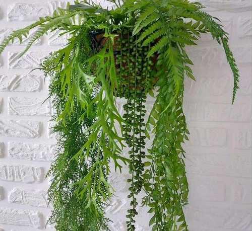 Подвесные композиции из искусственных растений