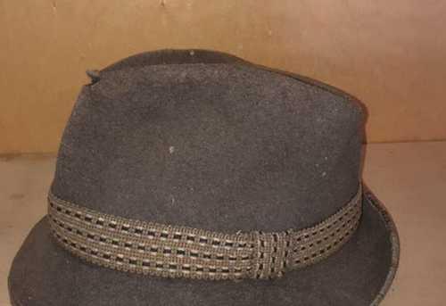 Шляпа мужская фетр ГДР 60-е годы