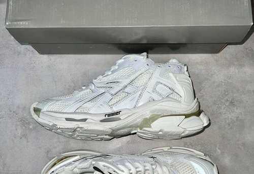 Кроссовки balenciaga runner белые