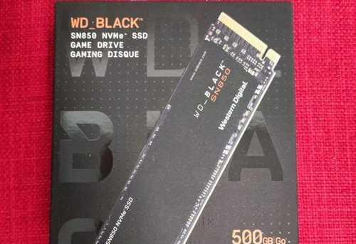 SSD NVMe WD black SN850 500GB