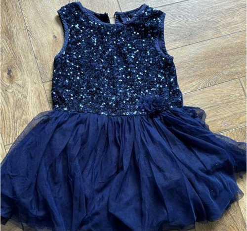 Платье синее для девочка 116-122