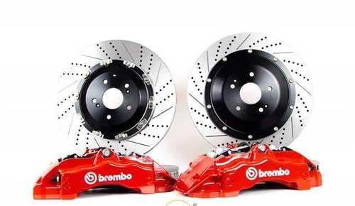 Тюнинг тормозов Toyota LC100 Brembo 18Z передних