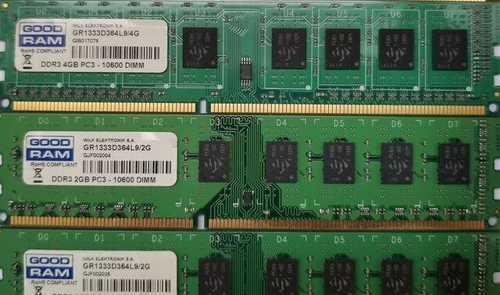Dimm DDR3-1333 PC3-10600 GR1333D364L9/4G 4 GB