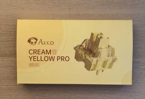 Свитчи для клавиатуры Akko V3 Cream Yellow PRO