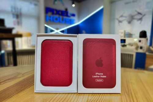 Кардхолдер iPhone Leather MagSafe Rose Red
