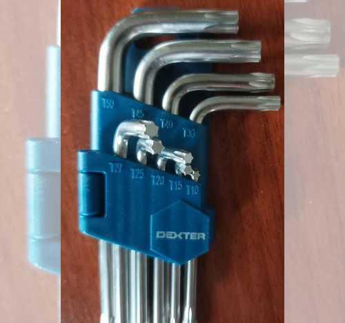 Набор ключей Torx Dexter MER156 T10-T50 мм