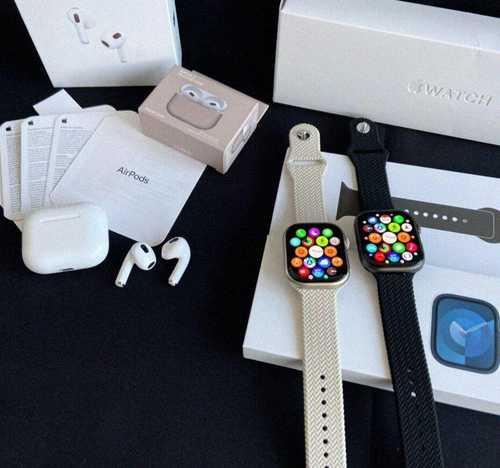 Наушники Аirods 3   Apple watch 9 ini 38mm