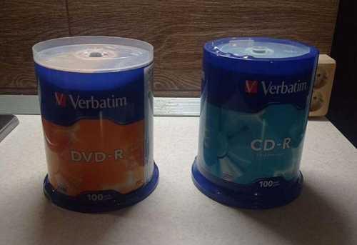 Диски Verbatim DVD-R Cake Box (100 шт.) 4.7Gb 16x