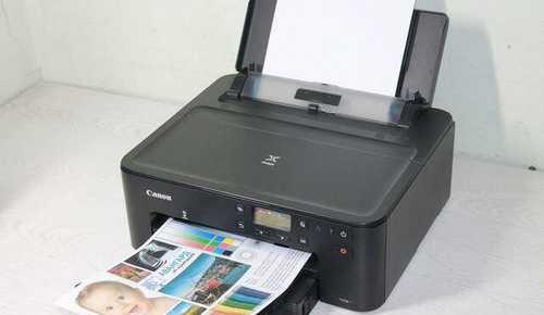 Принтер с Wi-Fi Canon TS704 дуплекс, сетевой, запр
