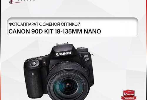 Canon 90d kit 18-135mm nano