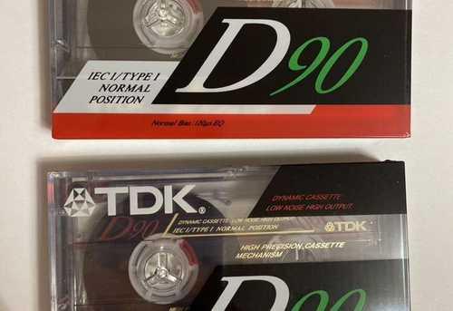 Аудиокассеты tdk d 90 новая