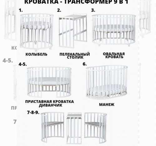 Кроватка для новорожденных бу