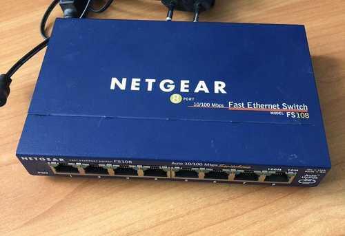 Коммутатор netgear FS108