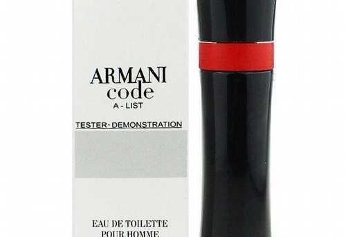 Giorgio Armani Code A List 100 ml тестер мужская т