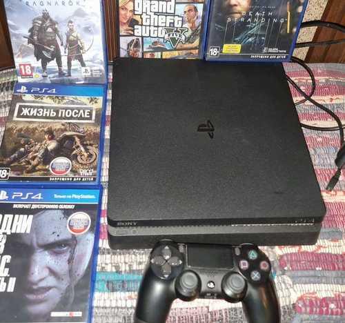 Sony playstation 4 slim 1tb   коллекция игр